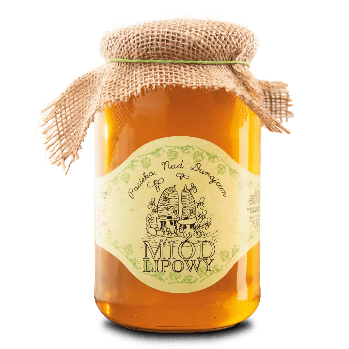 Miód lipowy kwiaty lipy drobnolistnej nektarowo-lipowy świeży 1,2 kg ...