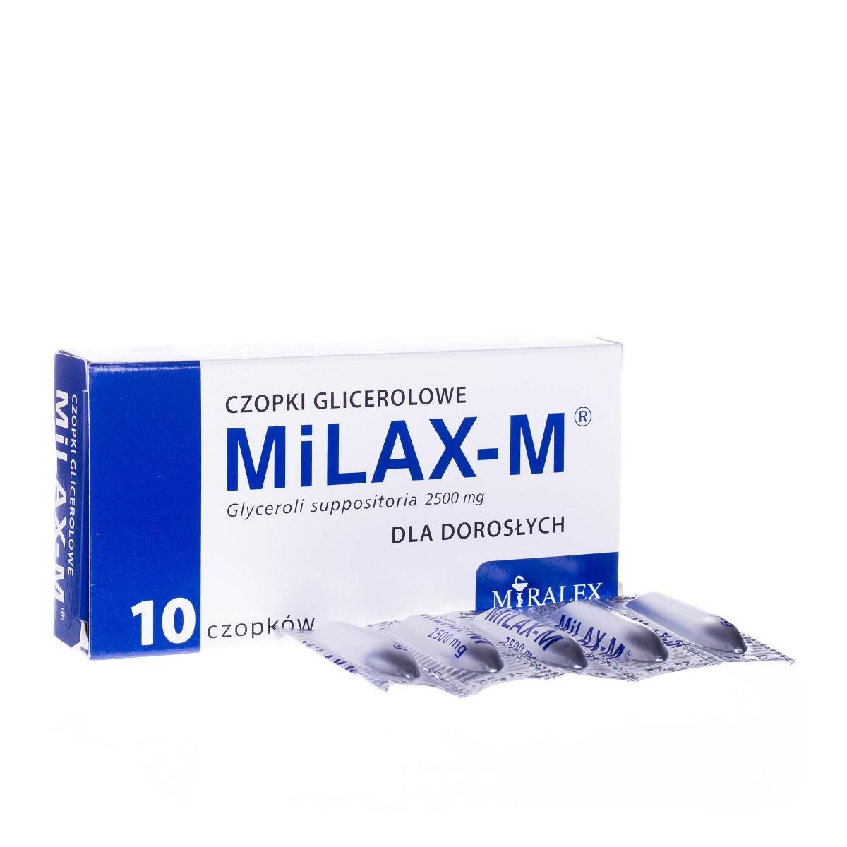 Miralex, Milax-M 25 g, 10 czopków | Sklep EMPIK.COM