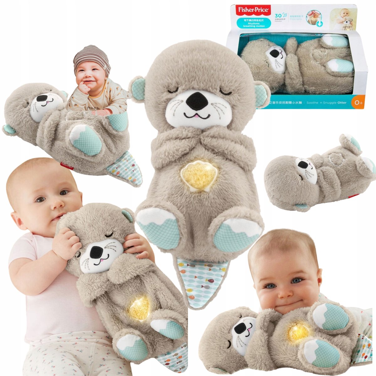 Miś Szumiący Miś Wydra Przytulanka Fisher-Price Usypianka Usypiacz ...