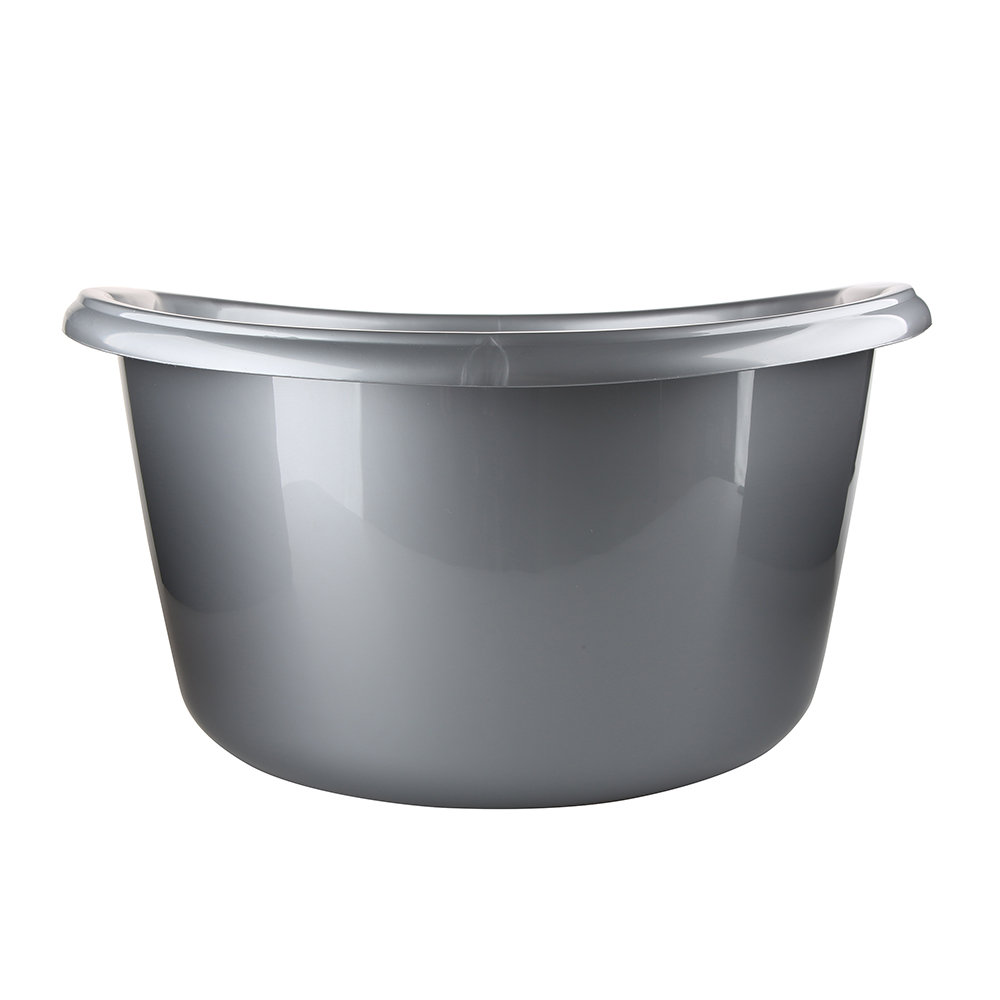 Miska BENTOM SA, srebrna, 26x49x49 cm, 30 l - BENTOM | Sklep EMPIK.COM