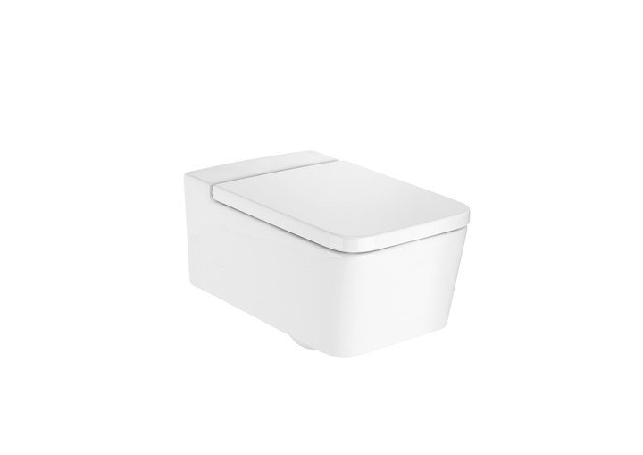Miska wisząca WC INSPIRA SQUARE RIMLESS 560 x 370 - Roca | Sklep EMPIK.COM