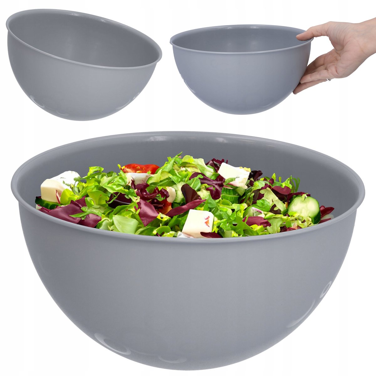 Miski miska plastikowa duża 3000ML kuchenna do ubijania mieszania Ø24 ...