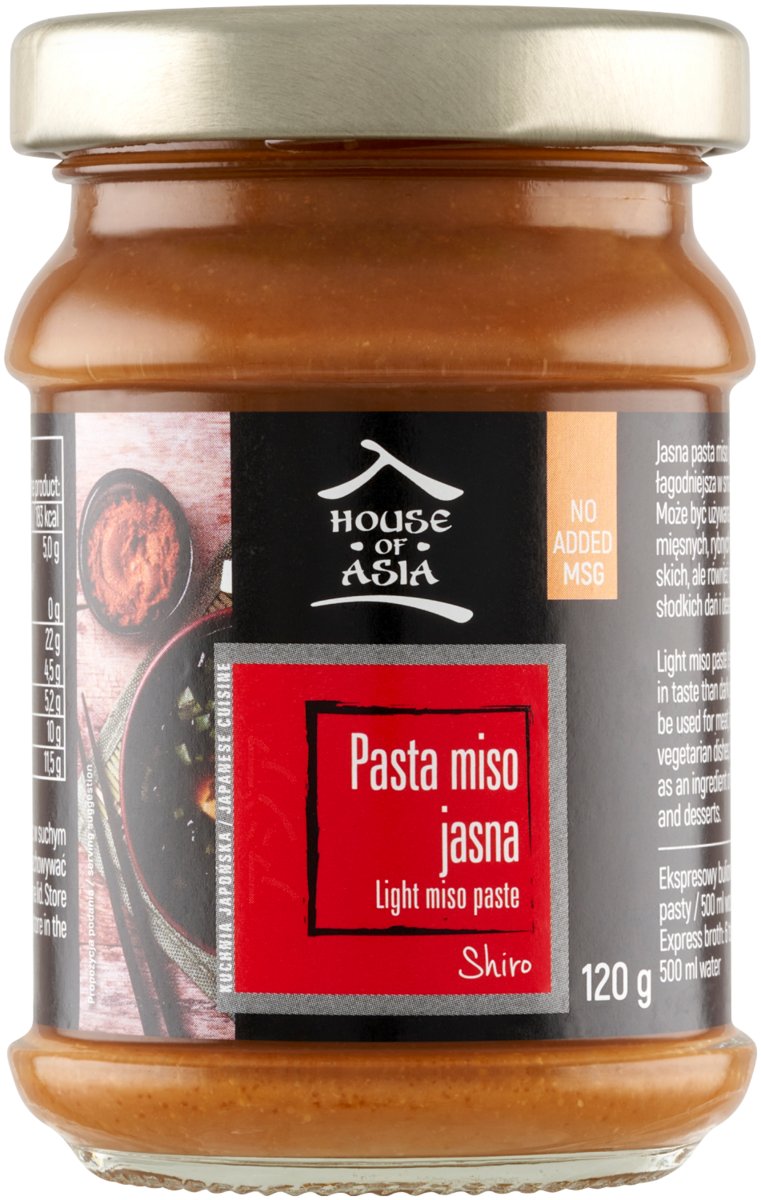 Miso SHIRO pasta jasna 120g-House of asia - Inna marka | Sklep EMPIK.COM