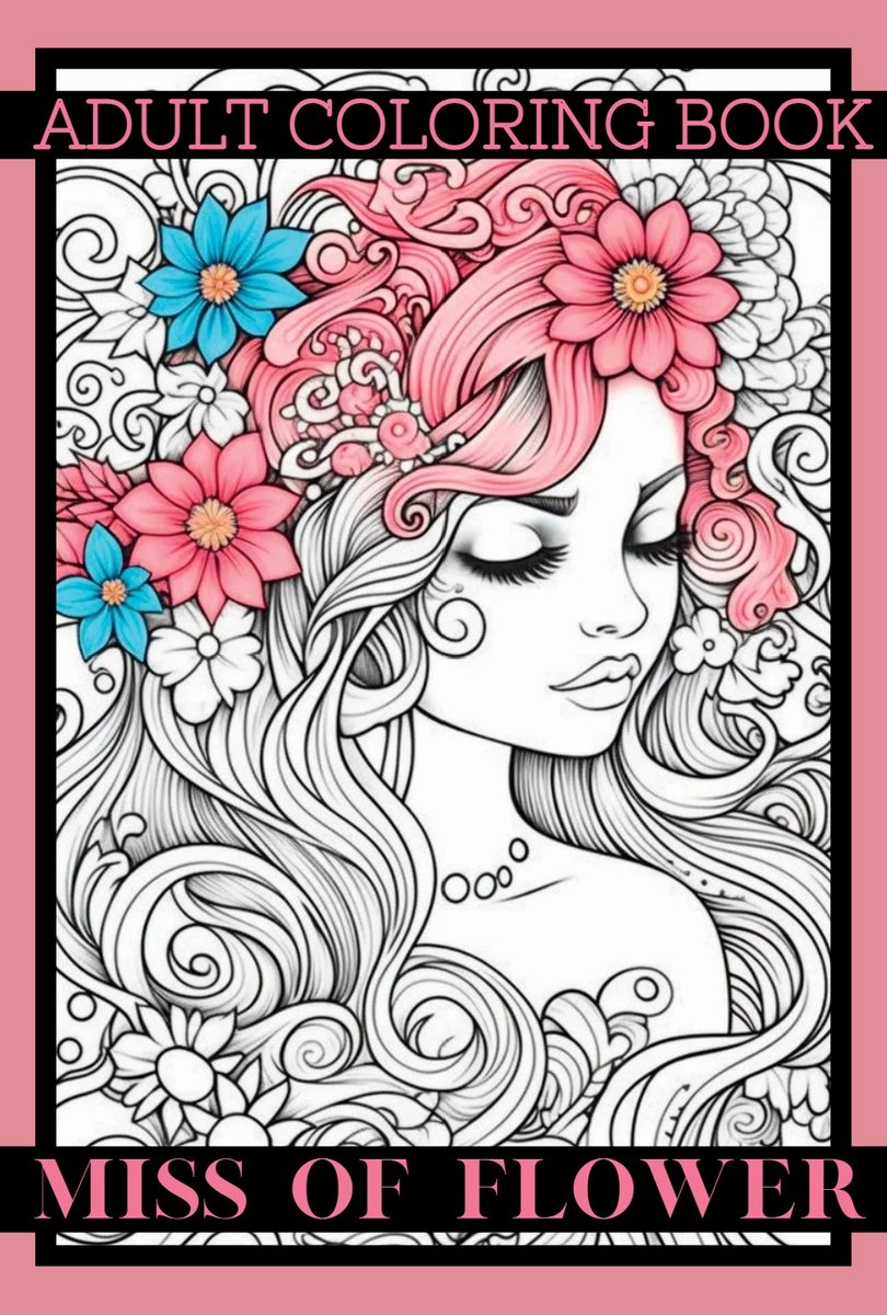 Miss Of Flower. Adult coloring book - Becker Edgar | Książka w Empik