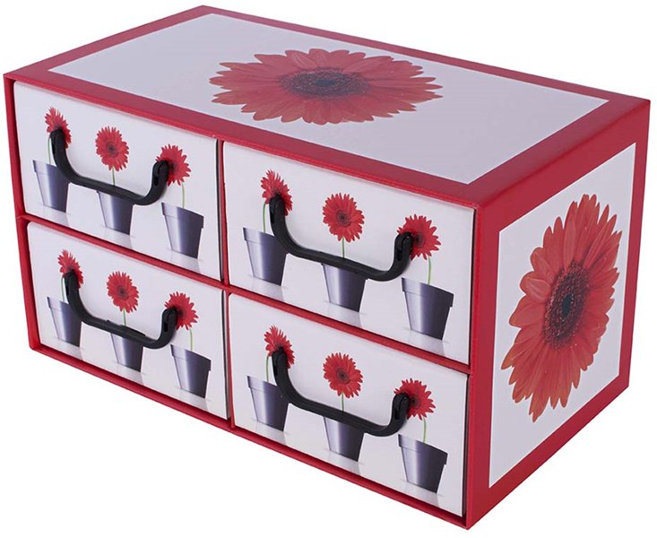 Miss space, Pudełko kartonowe, czerwone, 25x25x44 cm - Miss space ...