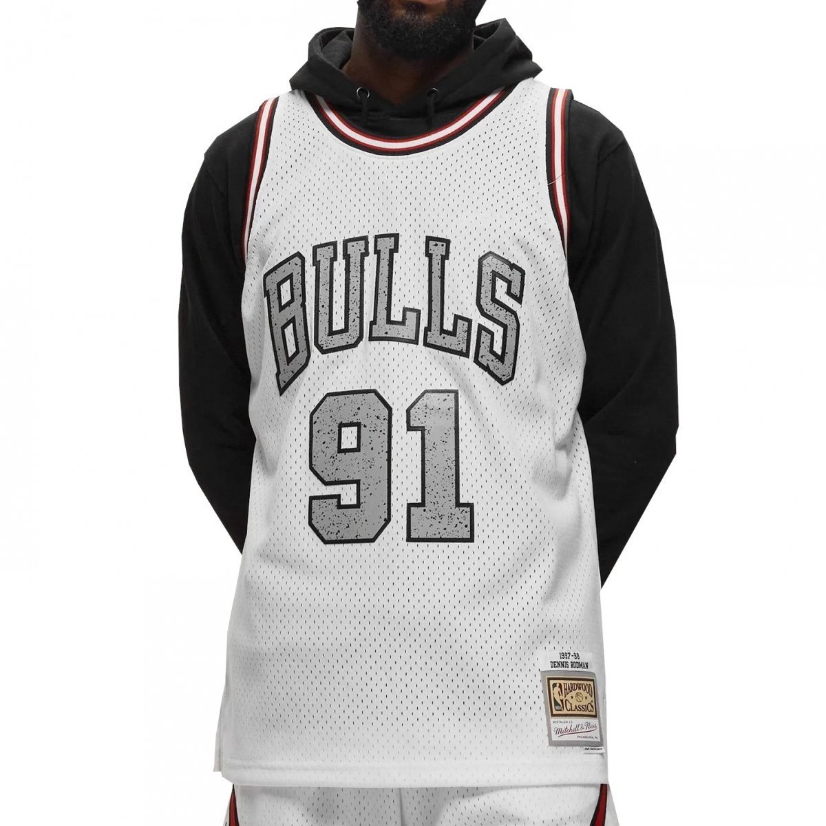 Mitchell & Ness koszulka męska NBA Cracked Cement Swingman Jersey Bulls 1997 Dennis Rodman ...