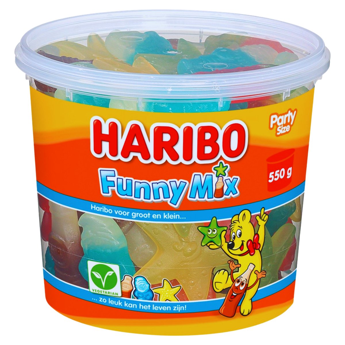 Mix żelków Haribo Funny Mix 550g - duże pudełko, różne kształty ...