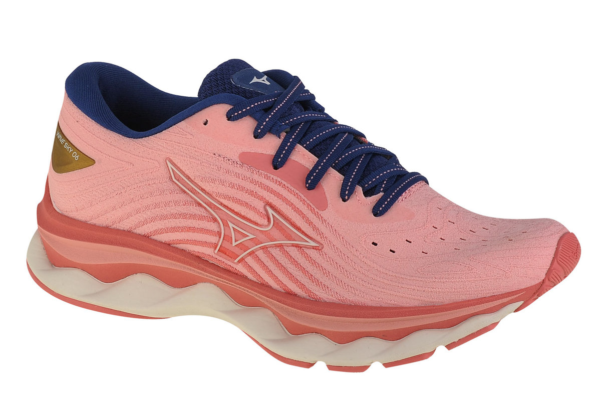 Mizuno Wave Sky 6 J1GD220273, Damskie, buty do biegania, Różowy ...