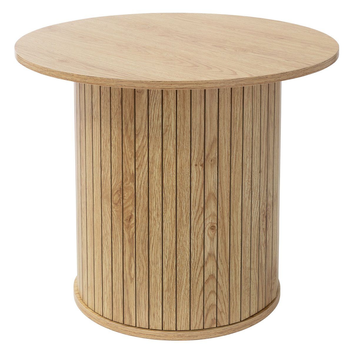 ML-Design Okragly stolik kawowy Ø60x50 cm brazowy wyglad drewna stolik ...