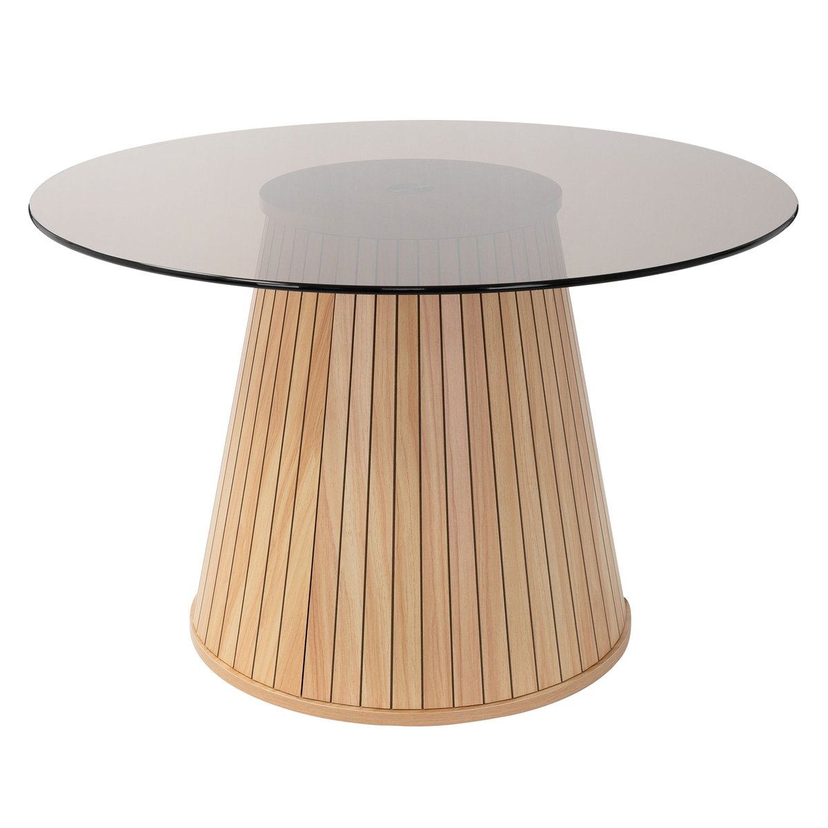 ML-Design stolik kawowy okragly 80x80x50 cm ze szklanym blatem wyglad ...
