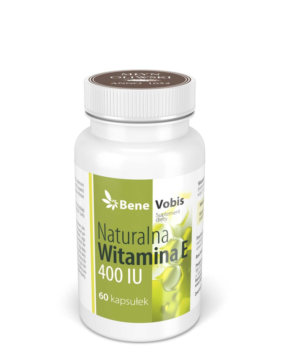 Młyn Oliwski, Witamina E Naturalna 400 IU, 60 kaps. | Sklep EMPIK.COM