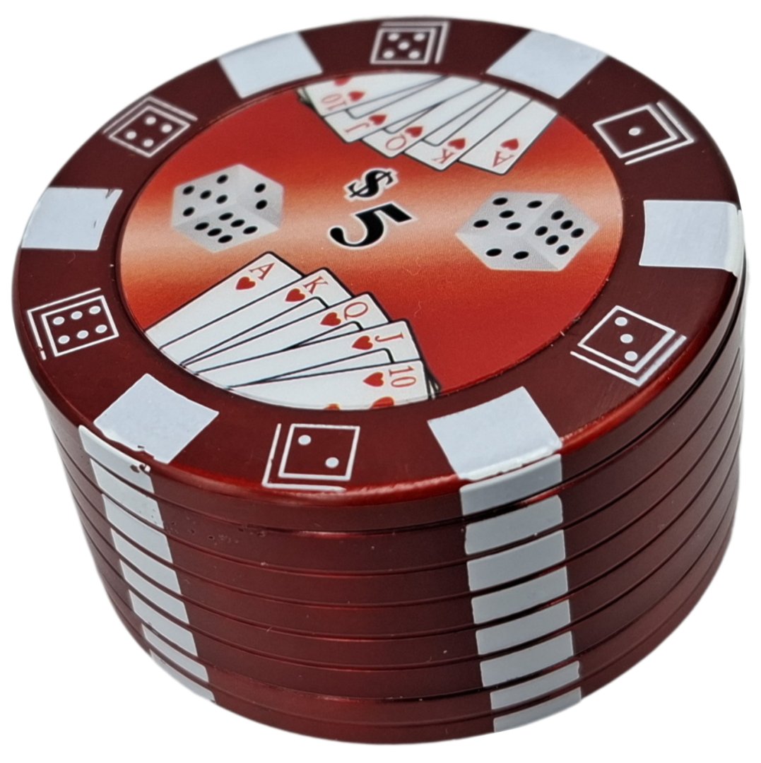 Młynek metalowy do zioła crusher grinder żeton poker - Inna marka ...