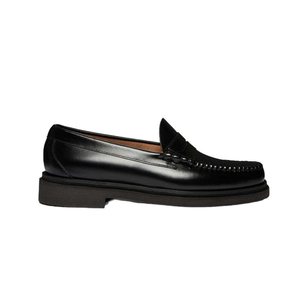 Mocassini G.h. Bass Weejuns Step Larson Penny Loafers Black Leather ...