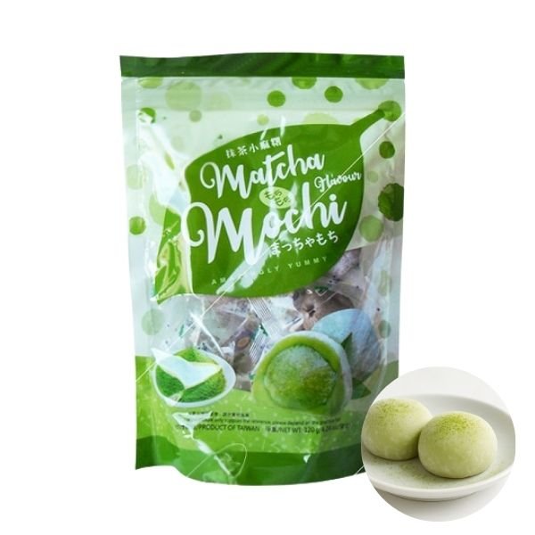 Mochi japońskie ciastka ryżowe o smaku matcha green tea 120g - Inna ...