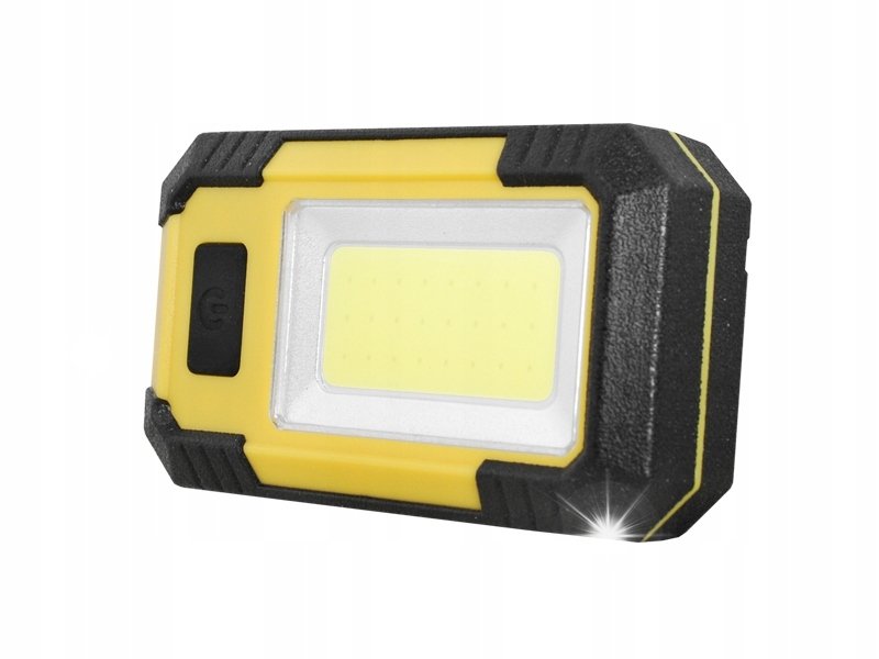 MOCNA LAMPA ROBOCZA LATARKA LED COB 10W Z POWERBANKIEM 4000mAh - Inna ...