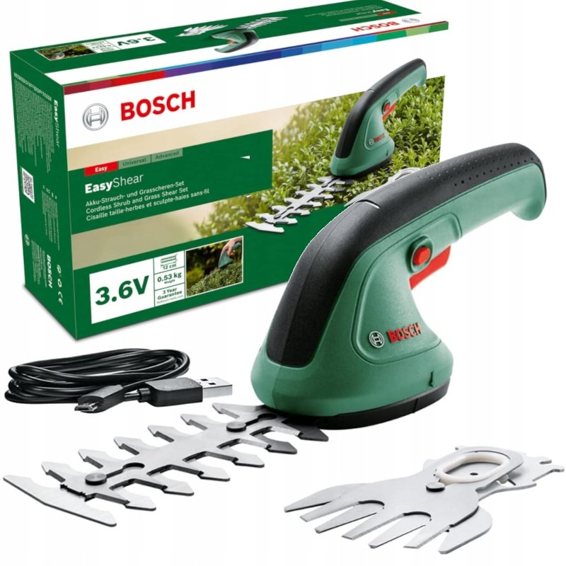 MOCNE NOŻYCE OGRODOWE BOSCH EASY SHEAR SEKATOR DO OGRODU TRAWY ...