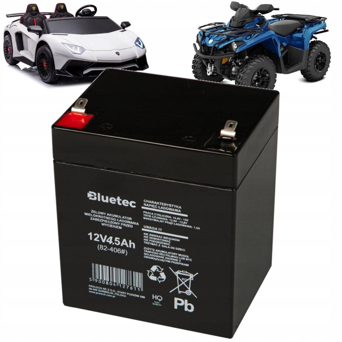 Mocny Akumulator Żelowy Agm Ups Alarm Auto 12V 5Ah - Inna marka | Motoryzacja EMPIK