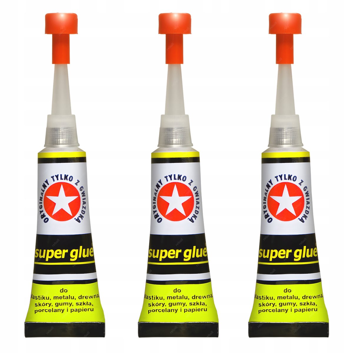 MOCNY KLEJ SUPER GLUE ORYGINALNY BŁYSKAWICZNY PLASTIK METAL GUMA PAPIER ...