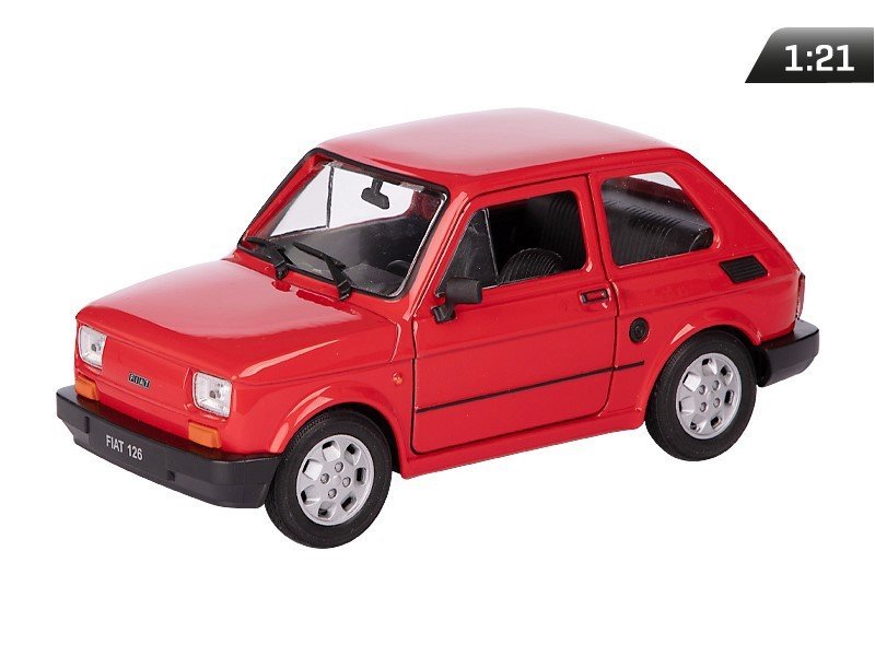 Model 1:21, PRL FIAT 126p, czerwony (A066F126C) - Carmotion | Sklep ...