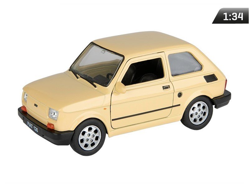 Model 1:34, PRL FIAT 126p, kremowy (A884F126K) - Carmotion | Sklep ...