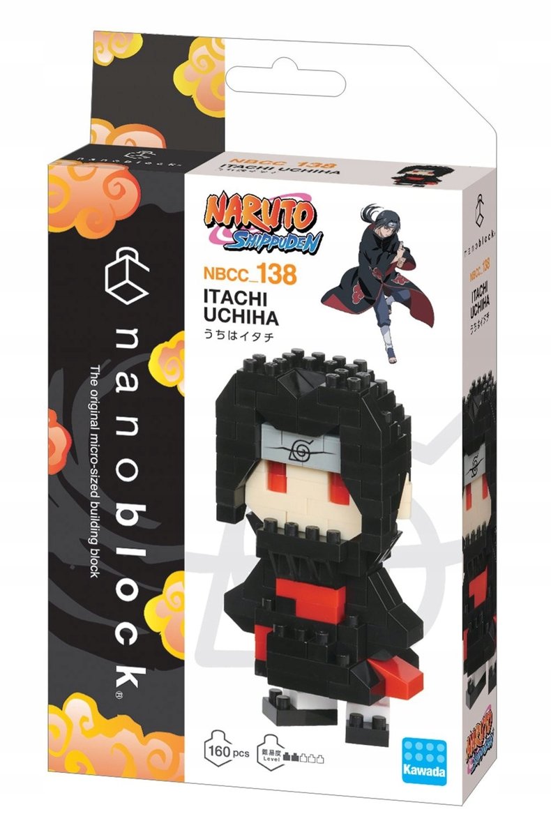 Model do składania Bandai Nanoblock Naruto - Itachi Uchiha - BANDAI ...