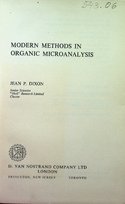 Modern Methods in Organic Microanalysis - Opracowanie zbiorowe ...