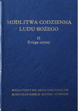 Modlitwa codzienna ludu Bożego II Księga czytań - | Książka w Empik
