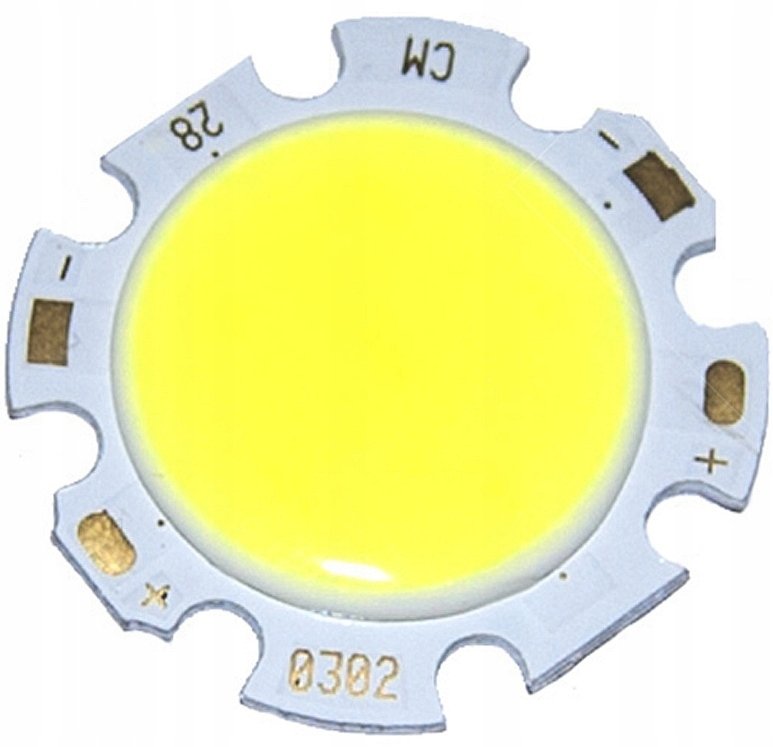 MODUŁ COB 5W DIODA LED 16V 300mA BIAŁA 510lm 28mm - Inna marka | Sklep ...