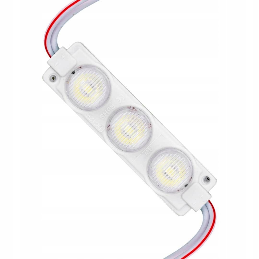 Moduł LED SMD 12V Punktowy IP65 Wodoodporny Ciepły 3W Energooszczędny ...