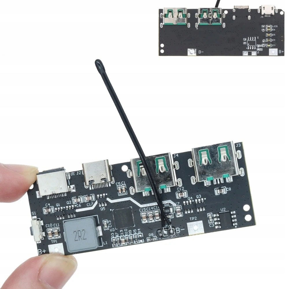 Moduł powerbank QC4.0 QC3.0 LED Dual USB 5V 4.5A 22.5W Lightning BMS ...