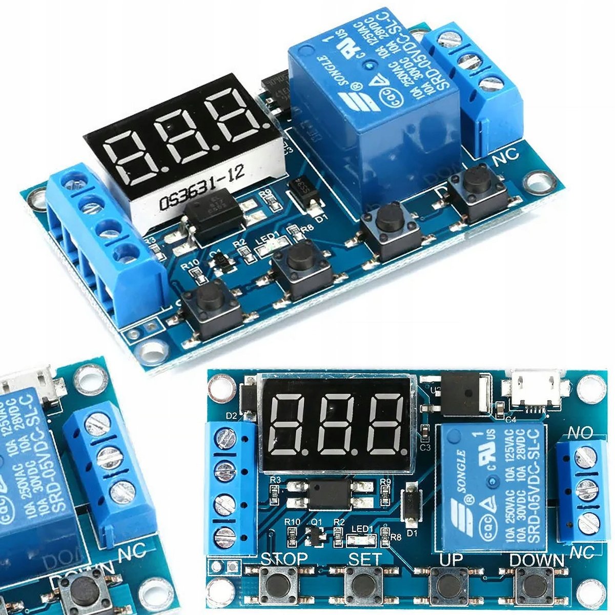 MODUŁ PRZEKAŹNIKA CZASOWEGO ROSFIX 6V-20V/5V MICRO USB ZAKRES 0-999 MINUT - Rosfix | Sklep EMPIK.COM