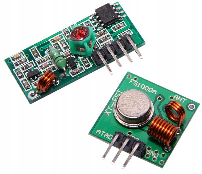 Moduł radiowy RF 433MHz Arduino - nadajnik i odbiornik Arduino - Inna ...