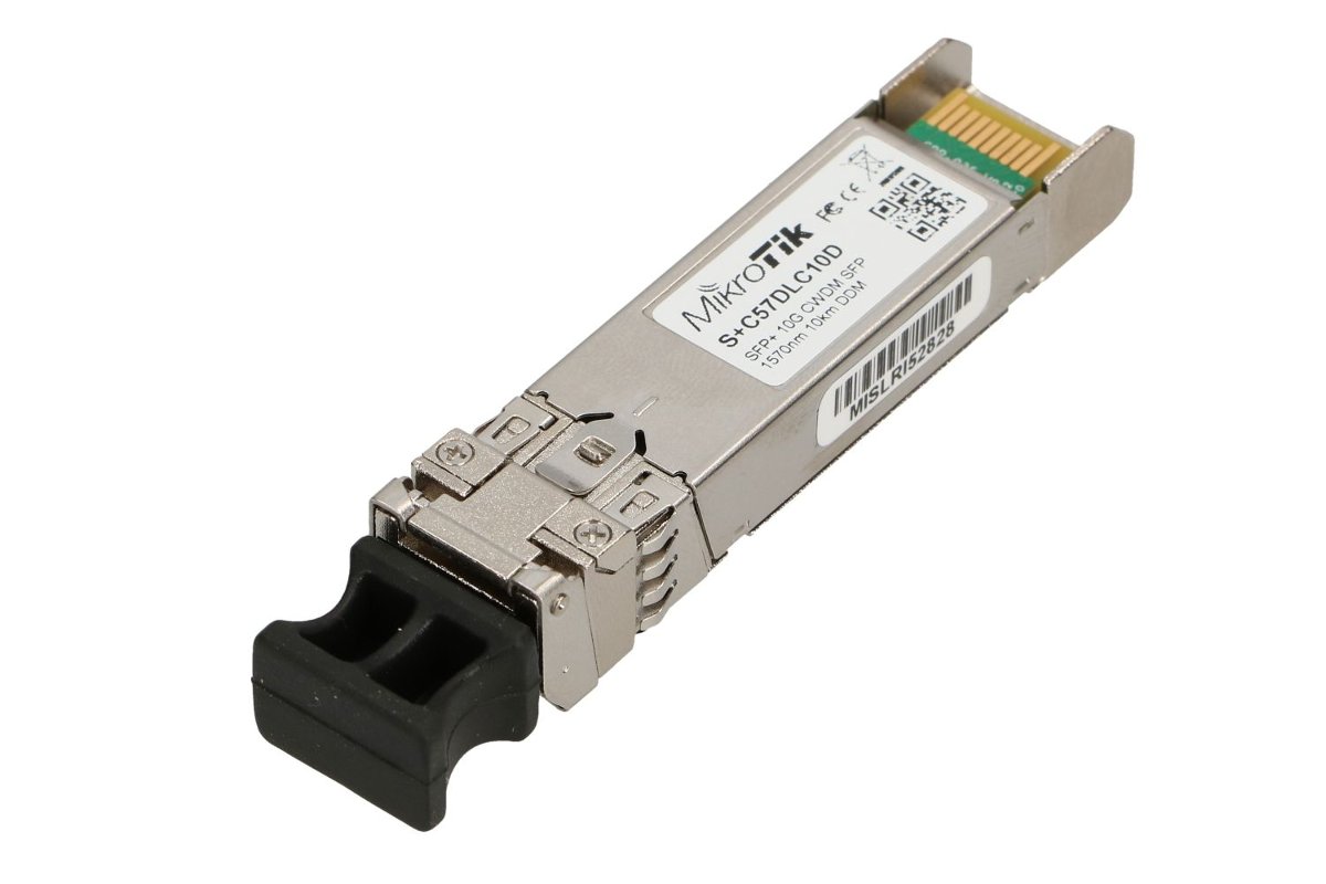 Moduł SFP+ MikroTik S+C57DLC10D, CWDM, 10Gb/s, 1570nm, 2x LC, 10km, DDM ...