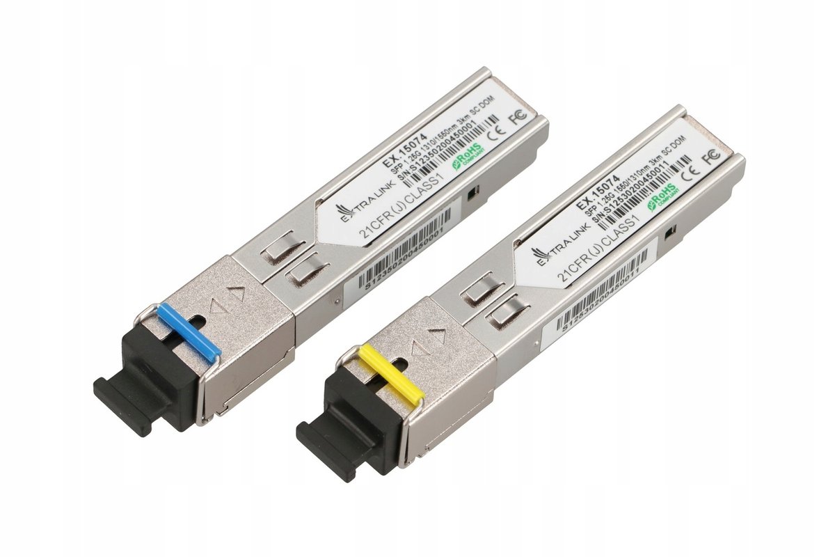 Moduł SFP WDM SFP 1.25G 1310/1550nm single para - Extralink | Sklep ...