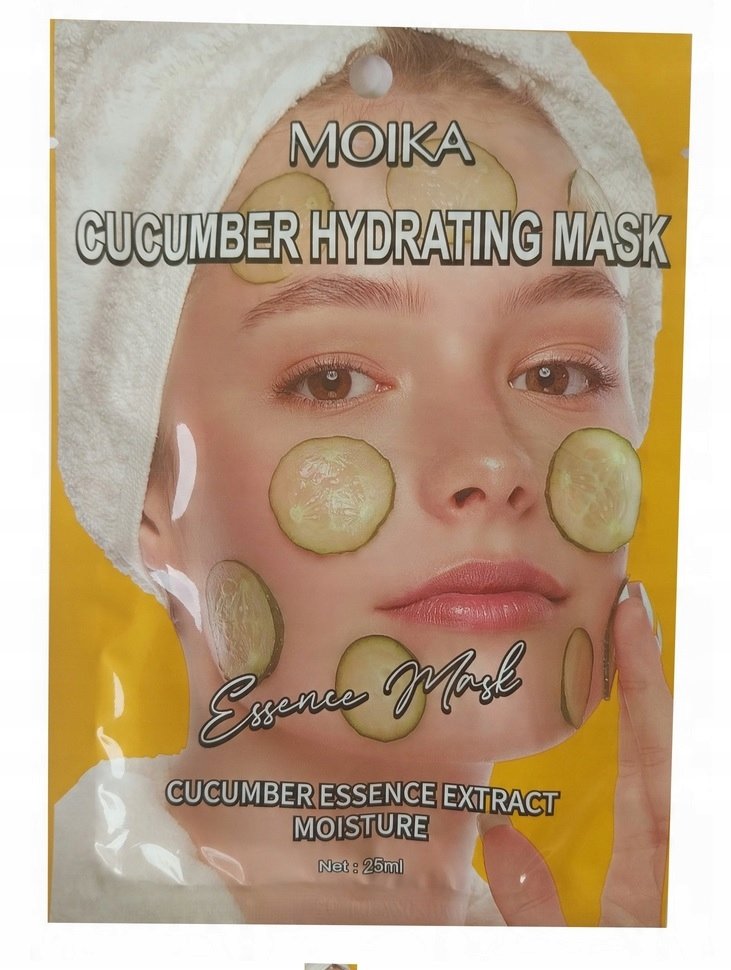 MOIKA CUCUMBER Maseczka Maska ogórkowa nawilżająca w płacie - 25ml ...