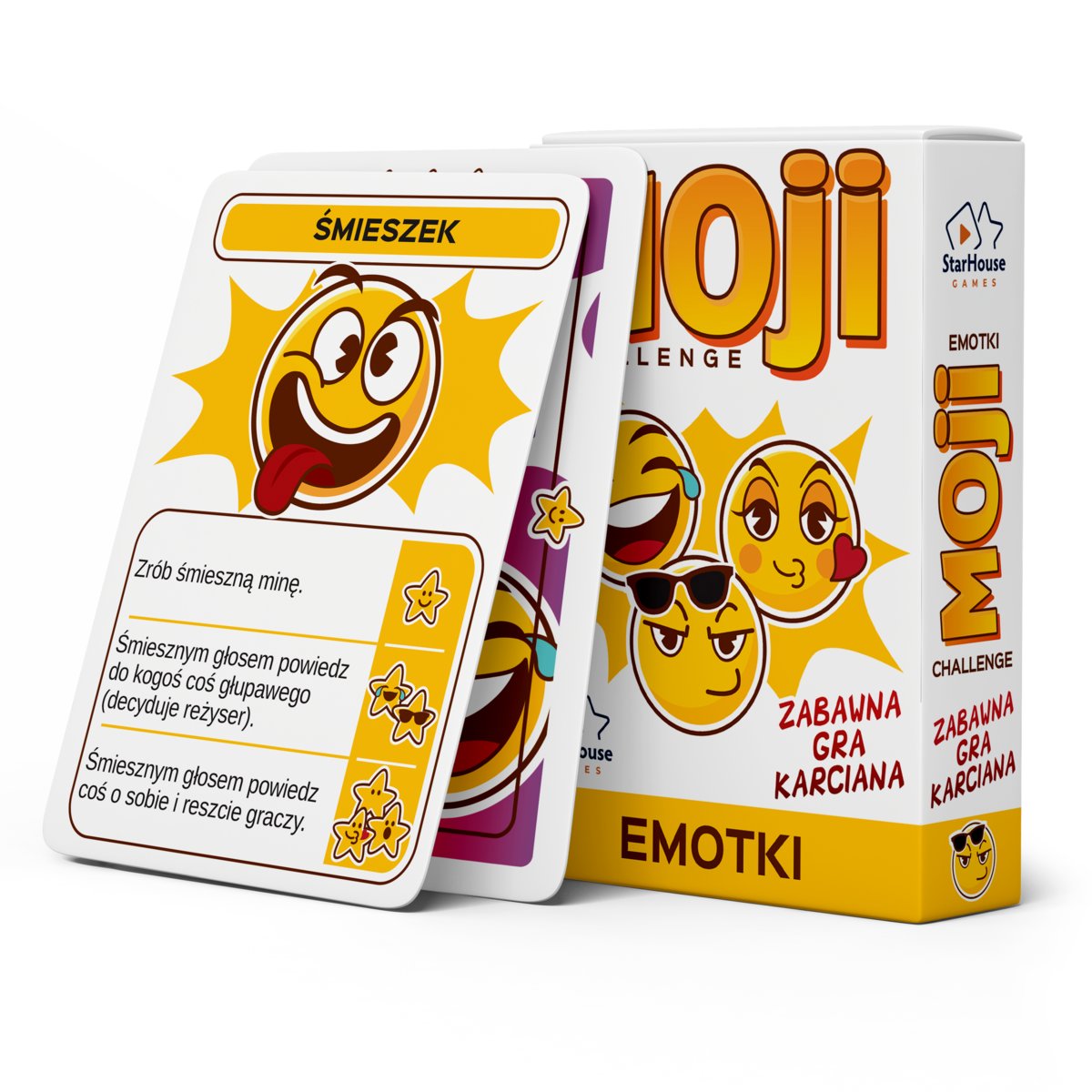 MOJI Emotki GRA w emocje DLA DZIECI i RODZICÓW karciana - StarHouse ...