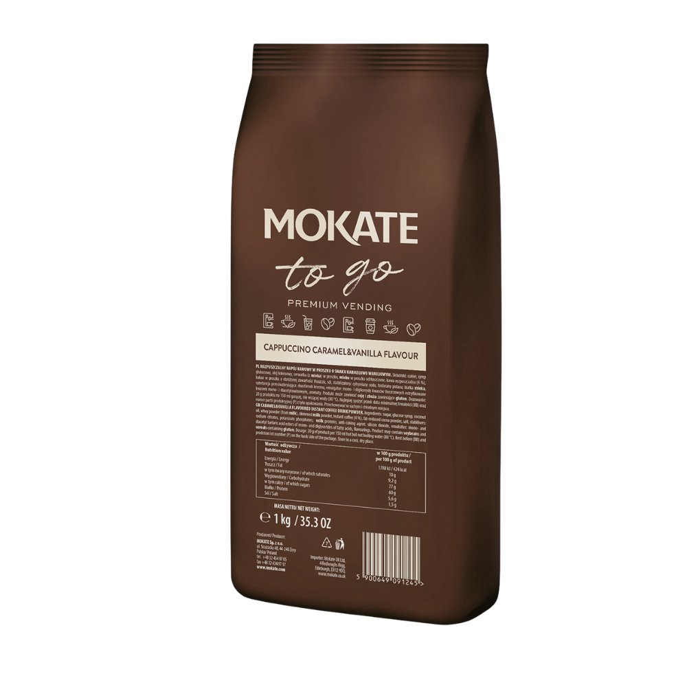 Mokate To Go Cappucino Caramel Vanila vending 1 kg - Inna marka | Sklep ...
