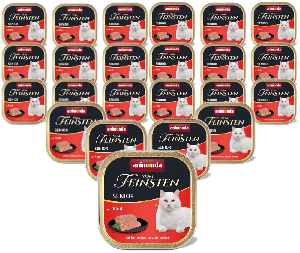 Mokra karma dla kota ANIMONDA Vom Feinsten Senior wołowina 25x100g ...