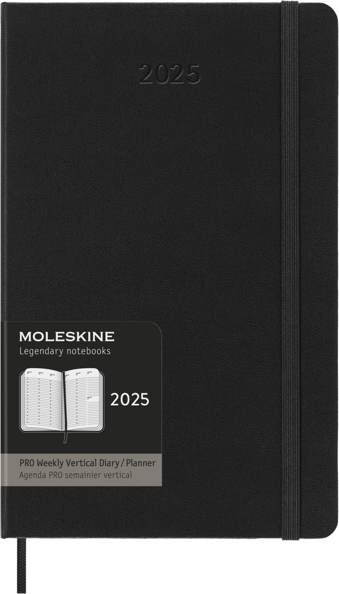 MOLESKINE kalendarz 2025 CZARNY PRO LARGE VERTICAL (13x21) - Moleskine | Sklep EMPIK.COM