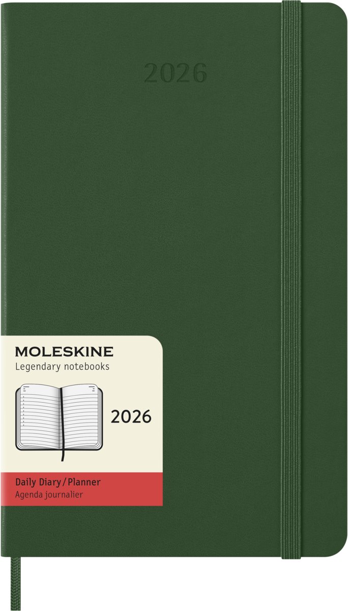 MOLESKINE kalendarz 2026 ZIELONY LARGE HARD DZIENNY (13x21) - Moleskine | Sklep EMPIK.COM