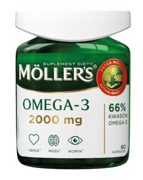 Mollers Omega-3 2000 mg 60 kapsułek - ORKLA HEALTH SP. Z O.O. | Sklep ...