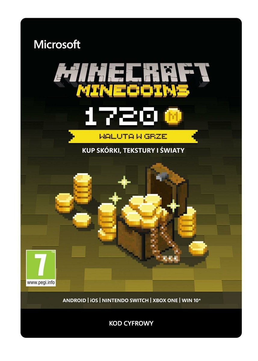 Monety Minecraft Minecoins 1720 (PC/Xbox/Android) - Microsoft Game ...