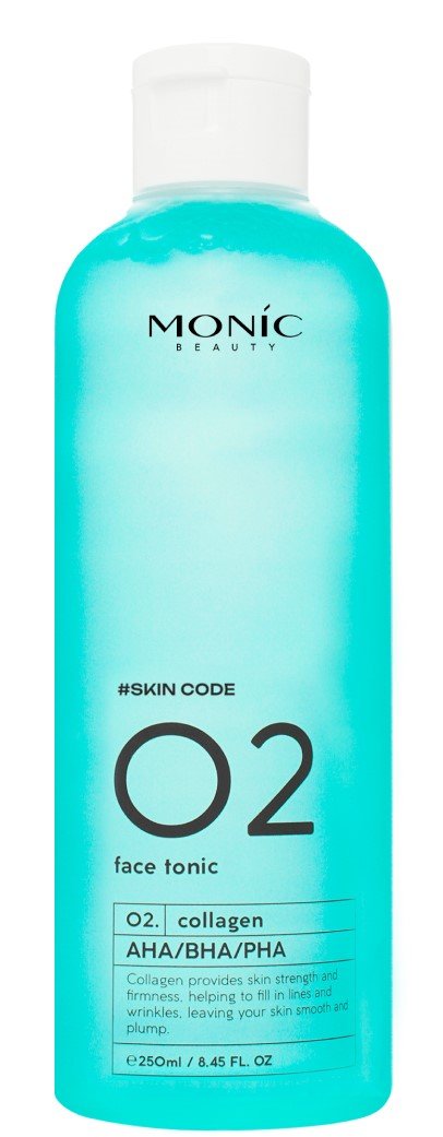 Monic Beauty Tonik do twarzy 250 ml 02. Collagen AHA/BHA/PHA | Sklep EMPIK.COM