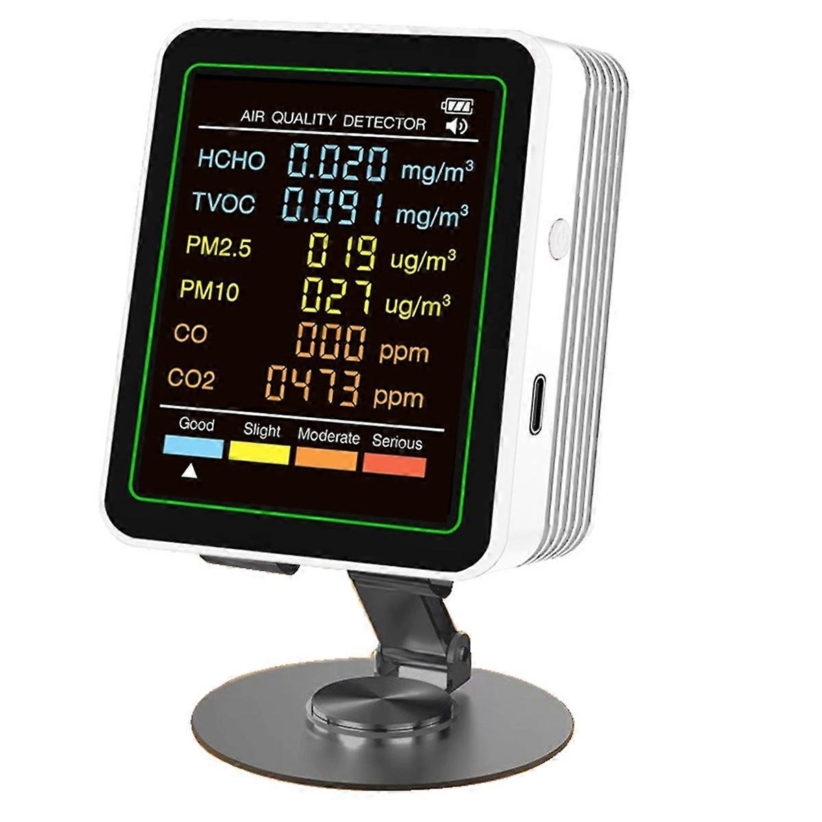 Monitor jakości powietrza w pomieszczeniach MT07CO 6 w 1, tester PM2,5 ...