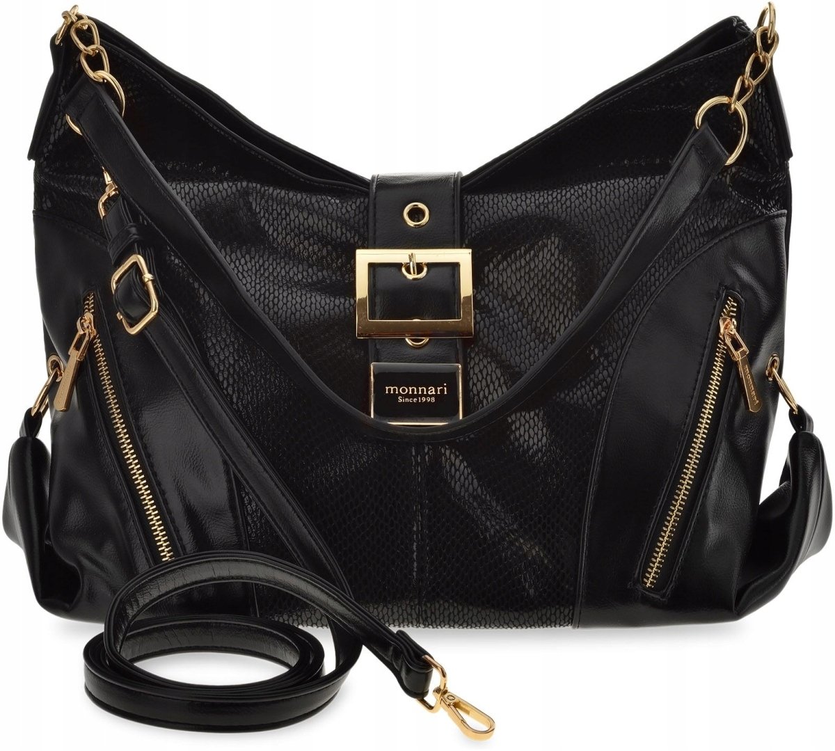 Monnari Duży Shopper Torebka Damska Torba Worek A4 Listonoszka Na Ramię ...
