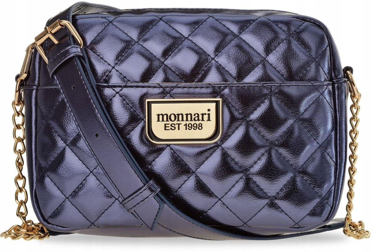 Monnari pikowana torebka damska listonoszka lakier - MONNARI | Moda Sklep EMPIK.COM