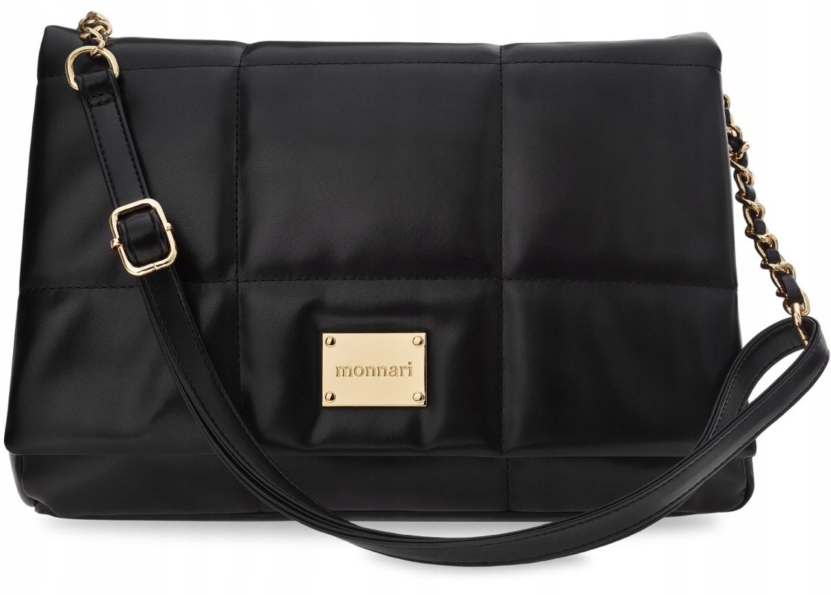 Monnari torba damska duża listonoszka kopertówka miękka torebka czarna - MONNARI | Moda Sklep ...