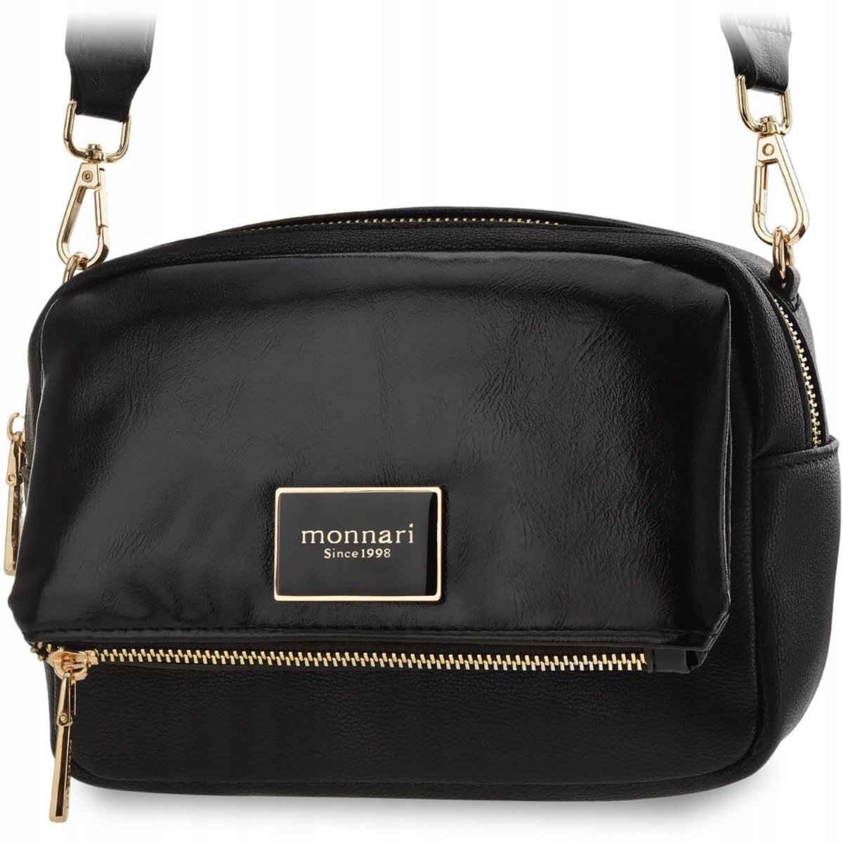 Monnari torebka damska listonoszka czarna na ramię - MONNARI | Moda Sklep EMPIK.COM