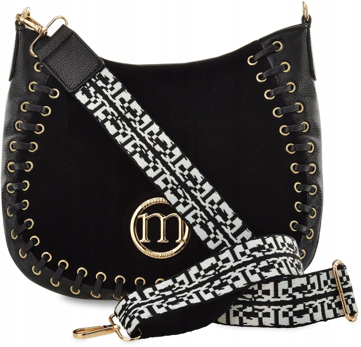 Monnari torebka damska zamszowa listonoszka torba z paskiem na ramię nubuk - MONNARI | Moda ...