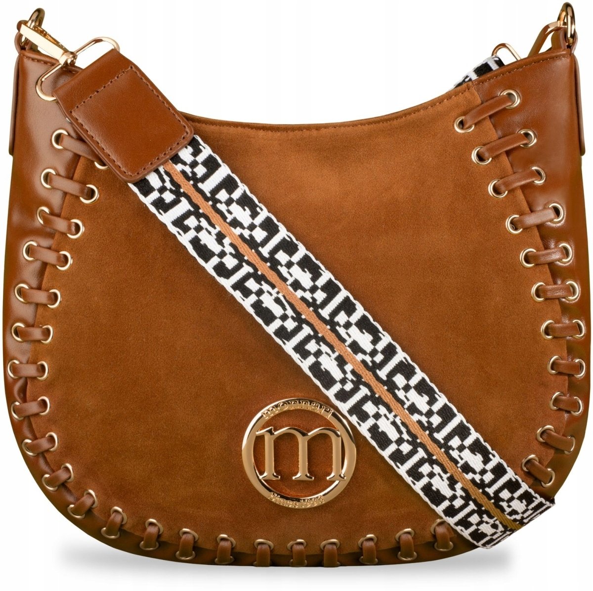 Monnari torebka damska zamszowa listonoszka torba z paskiem na ramię nubuk - MONNARI | Moda ...